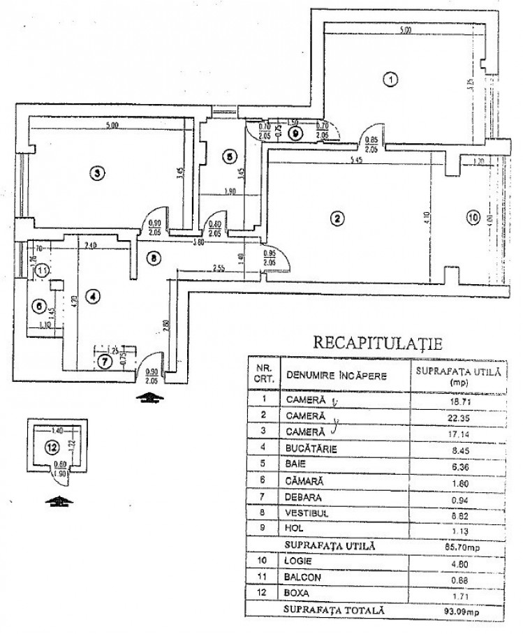 Apartament de vanzare 3 camere zona Calea Victoriei, Bucuresti 93 mp ...